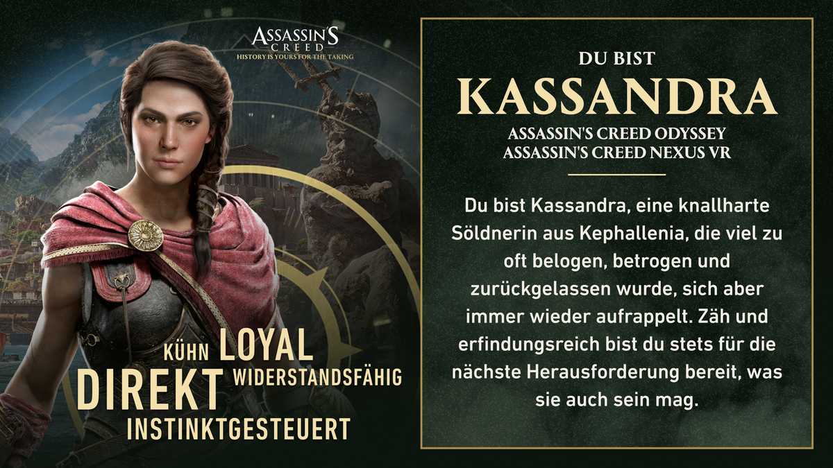 Welcher Assassine bist du? Finde es jetzt heraus.